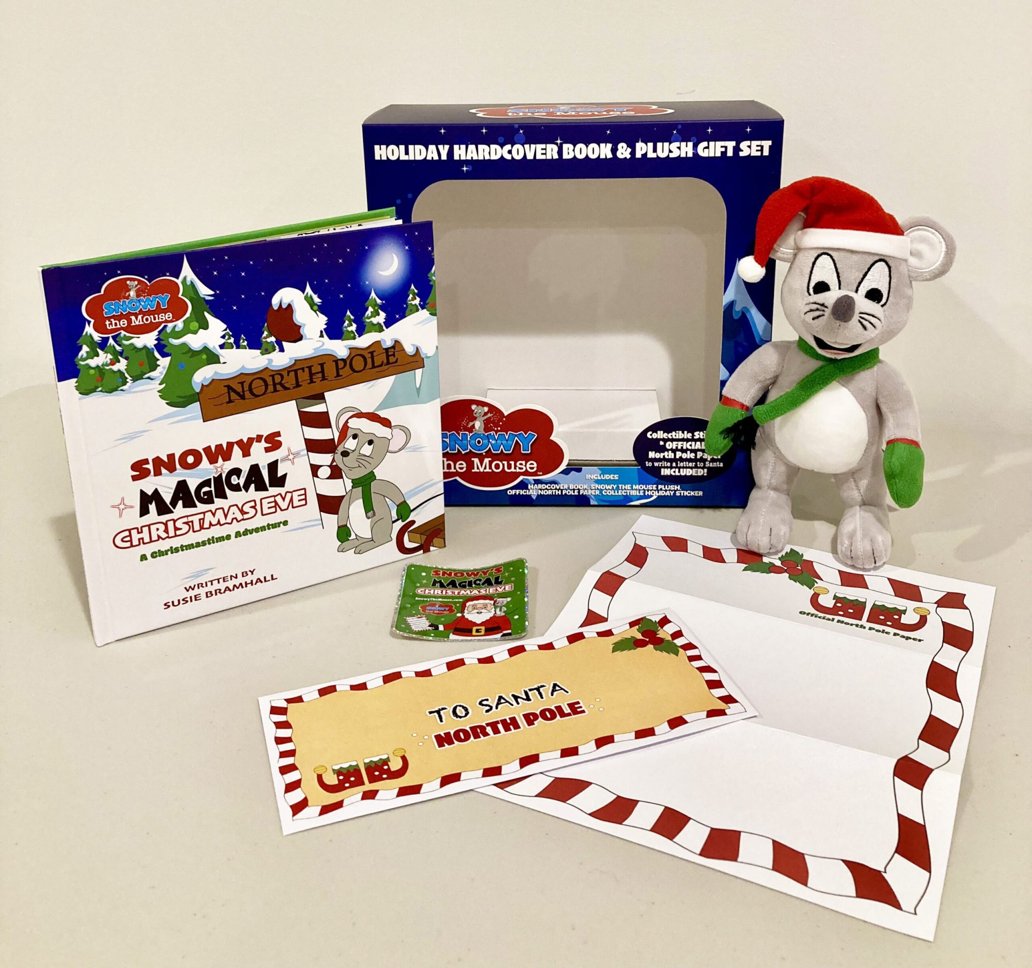 Snowy's Magical Christmas Eve Holiday Book & Plush Gift Set - Snowy the ...