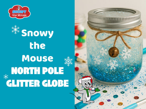 Snowy the Mouse Glitter Snow Globe - Snowy the Mouse